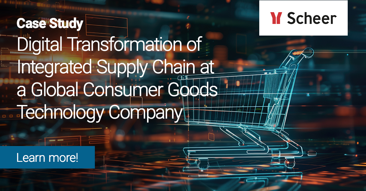 Digital Transformation of Integrated Supply Chain at a Global Consumer ...