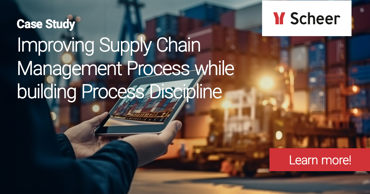 Improving Supply Chain Management Process while building Process ...