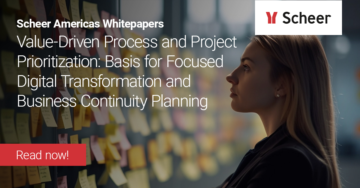 Value-Driven Process and Project Prioritization | Scheer Americas Whitepaper