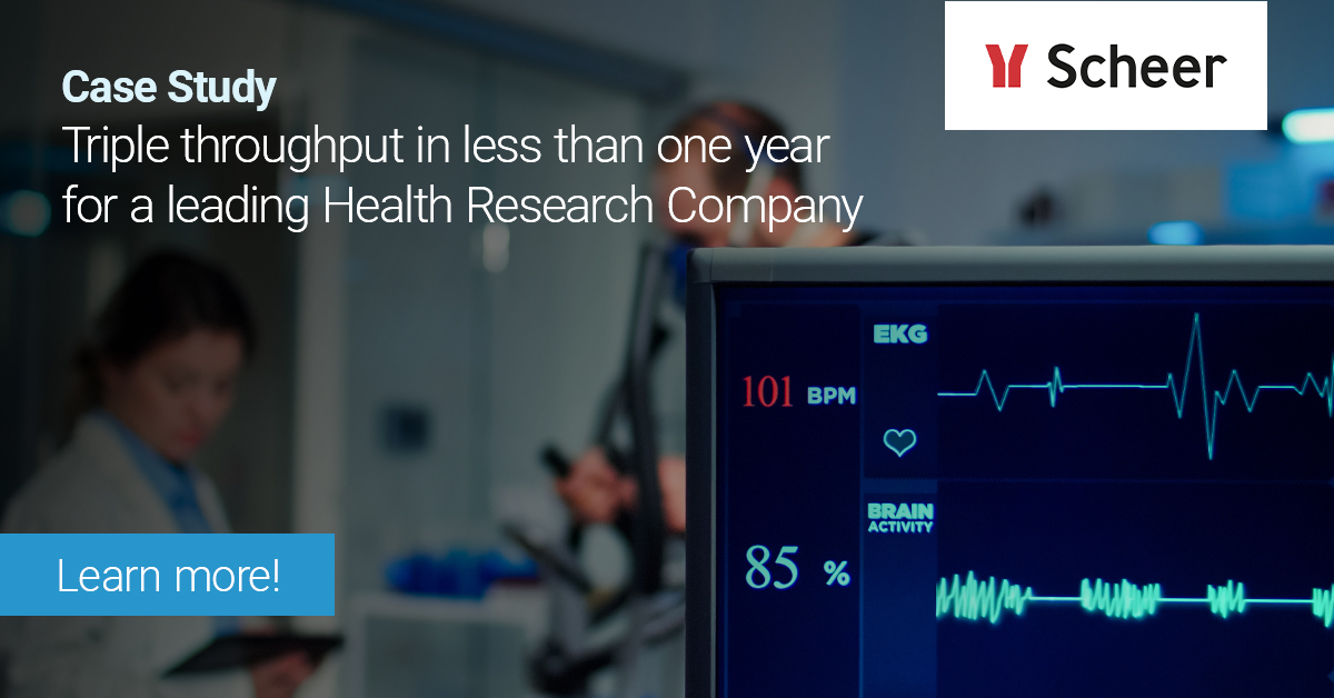 Triple throughput in less than one year for a leading Health Research ...