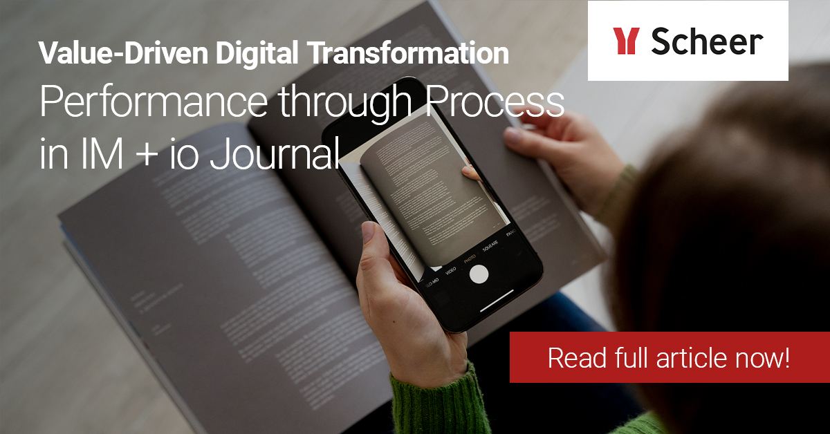 Article: Value-Driven Digital Transformation: Performance through Process in IM + io Journal ...